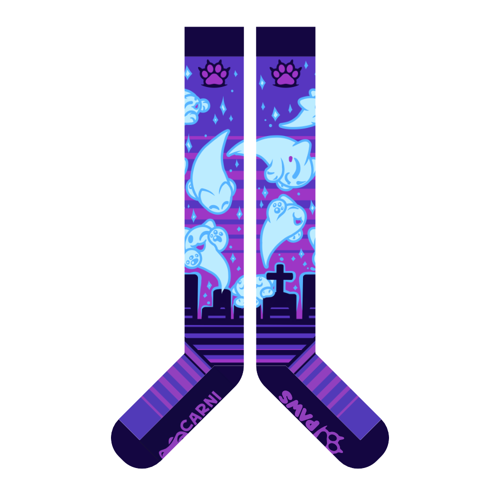 Ghost Kitties Sockies – Angy Paws