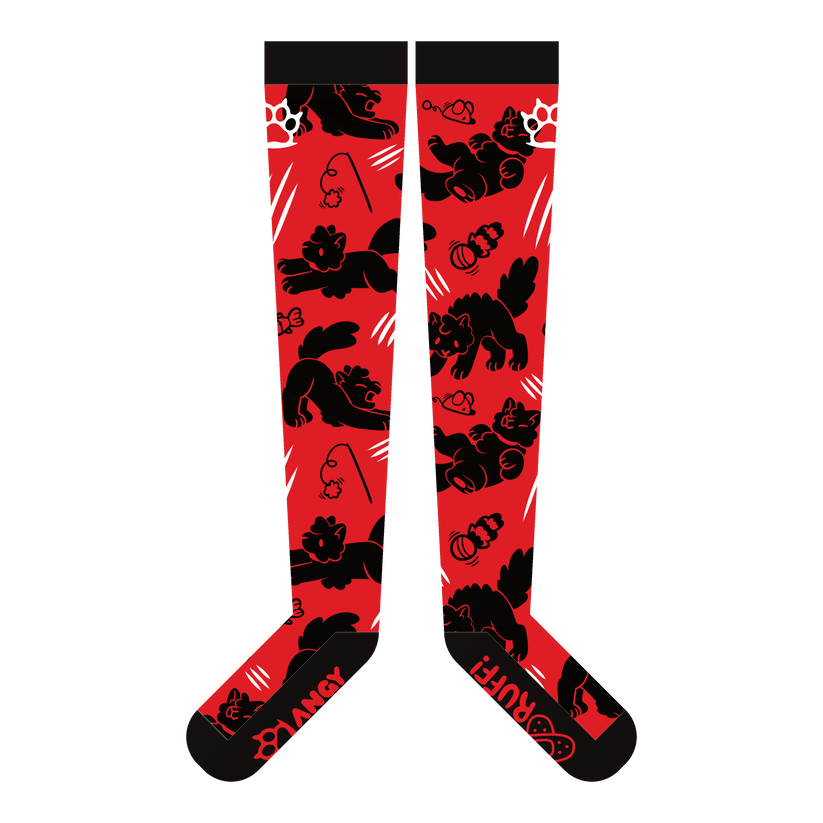 Vandal Thigh High Sockies – Angy Paws